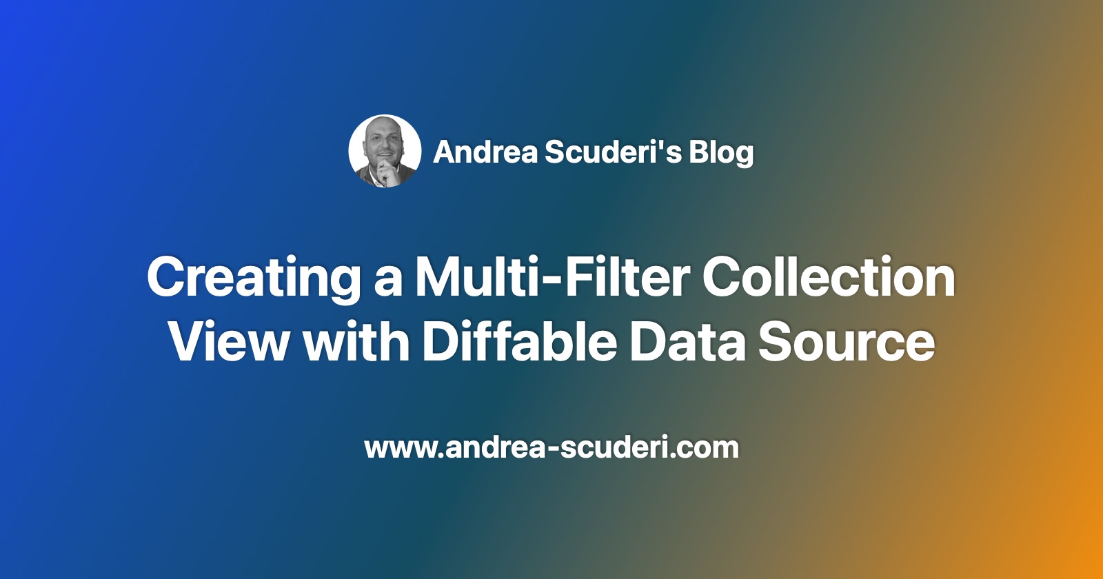 Creating a Multi-Filter Collection View with Diffable Data Source | Andrea Scuderi