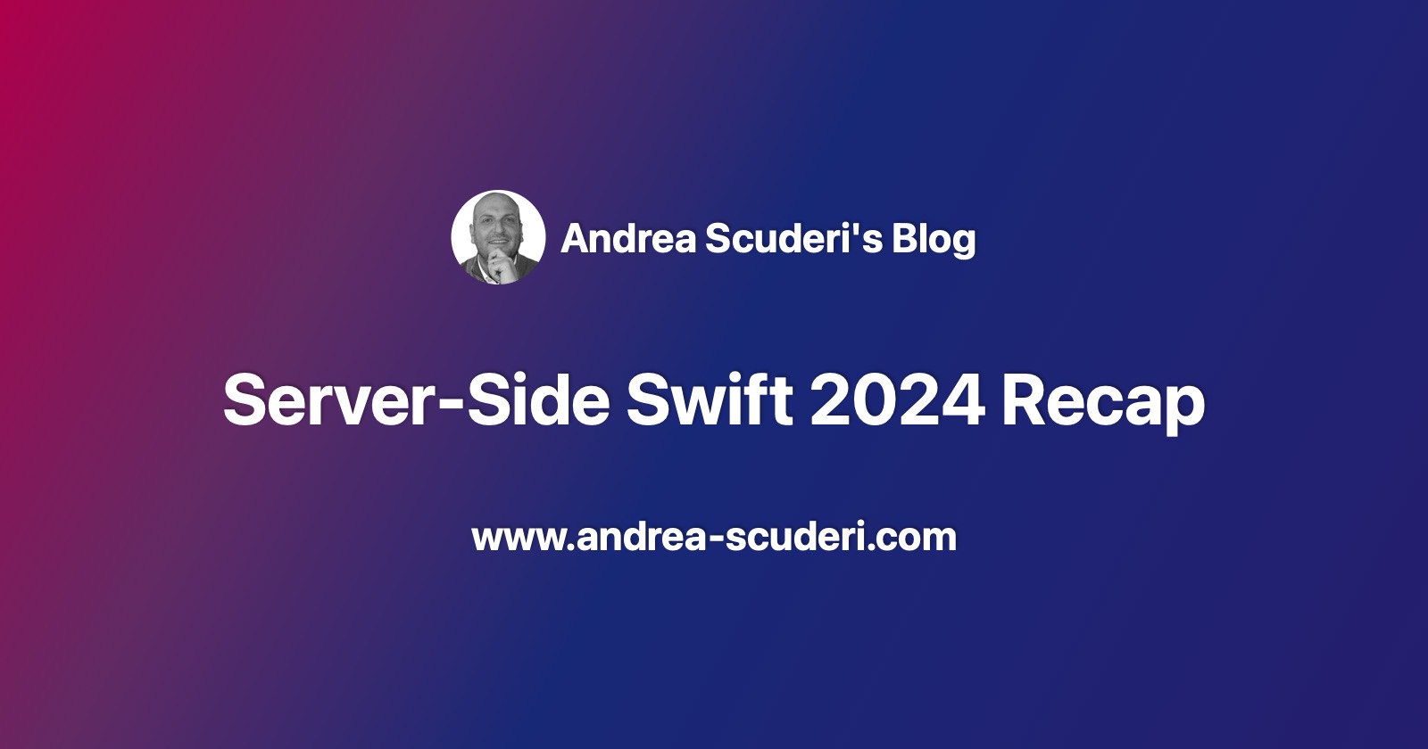 Server-Side Swift 2024 Recap | Andrea Scuderi